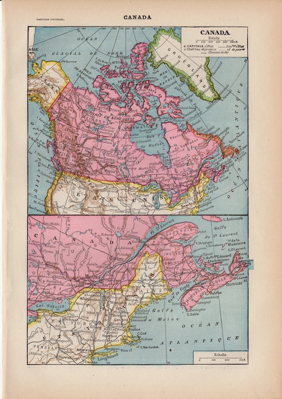 Map Of Canada In French