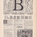 Original French Alphabet Letter B Lithograph From LAROUSSE Nouveau ...