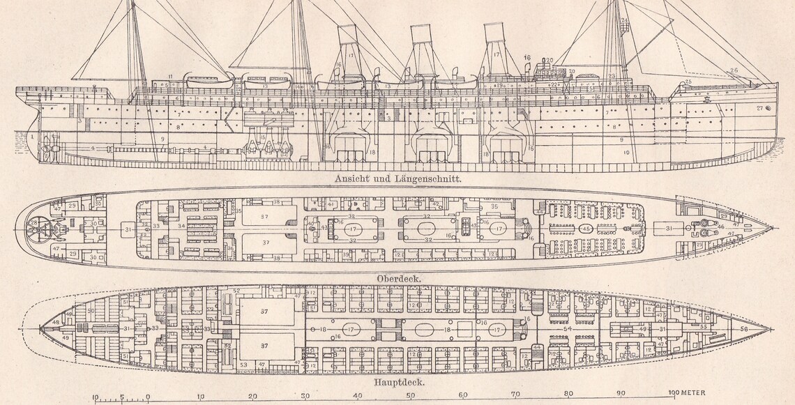 Antique 1892 Steamship Steamer Ocean Ship Sailing Sailor Steam Engine ...