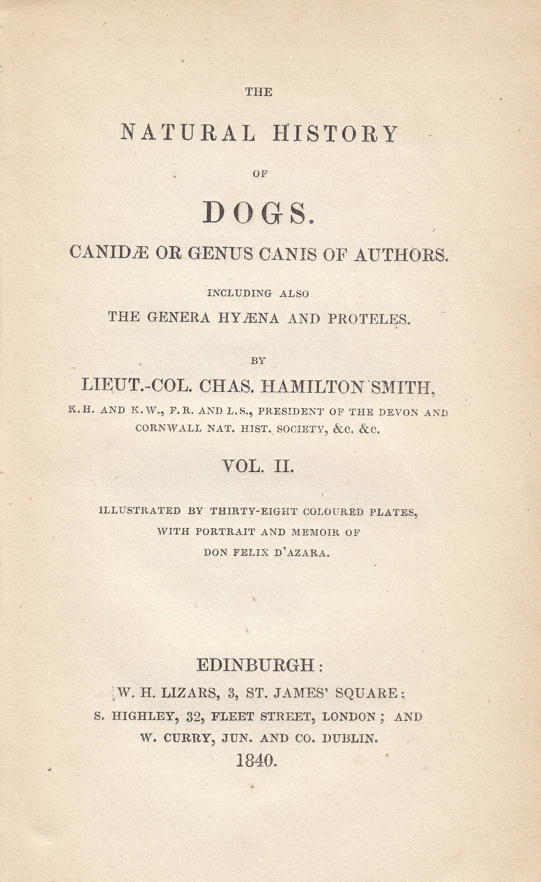 Rare Antique Original Shepherds Sheep Dog 1840 Jardine Mammalia ...