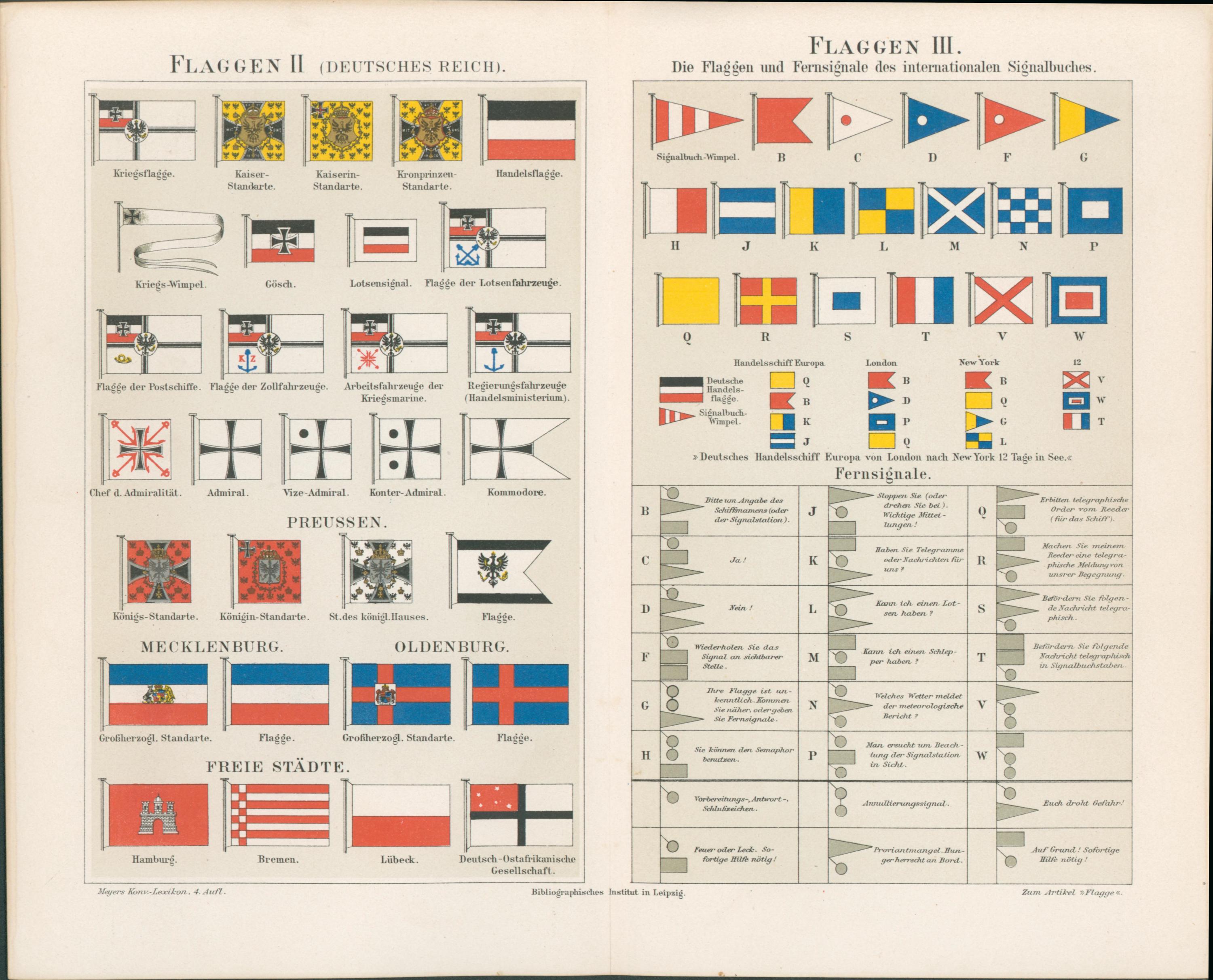 Antique 1900s German Flags Military Geography Extinct German ...