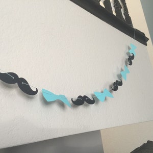 Mustache and Bow Tie Banner - Etsy
