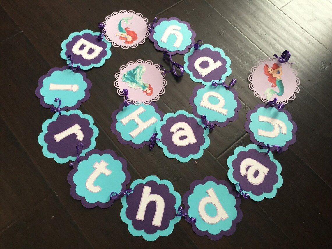 The Little Mermaid Banner - Etsy