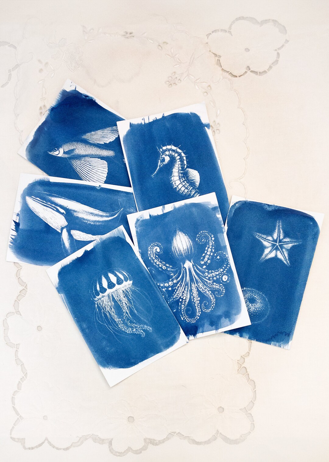 Just Stencils, Cyanotype Stencils, Marine Life Stencils Kit, DIY Art ...