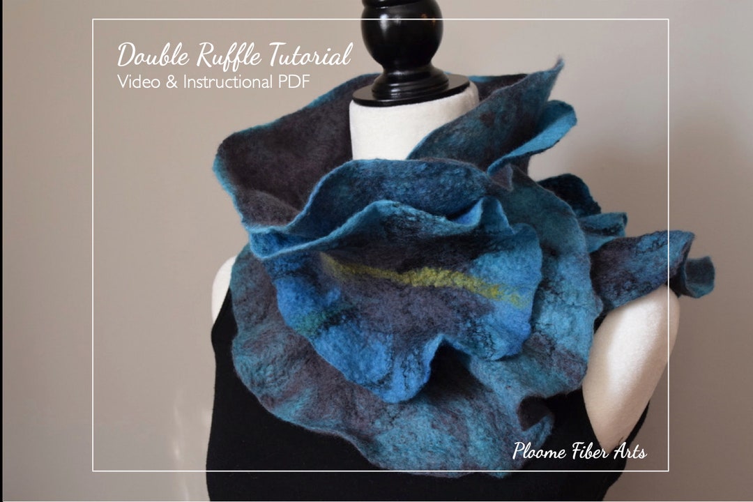 Double Ruffle Felting Videotutorial - Etsy