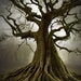 Mysterious Ancient Oak Tree, Fine Art Photograph, Pagan Art, Wicca ...