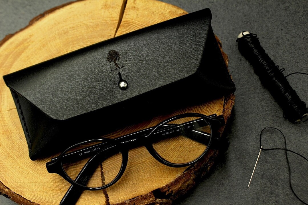 Leather Eyeglasses Case, Leather Eyeglass Cover - Etsy