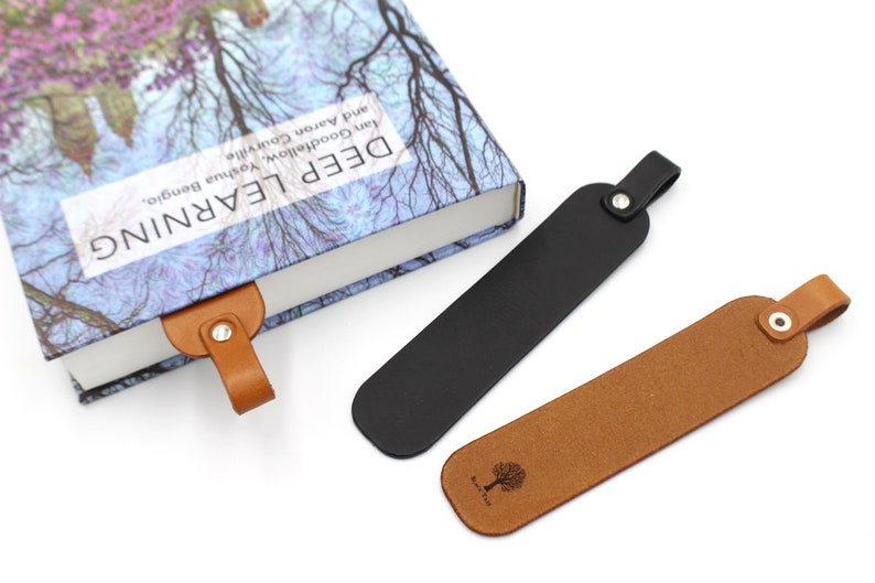 Leather Bookmarks Set of 3 Bookmarks With Pen Holder Elegant - Etsy