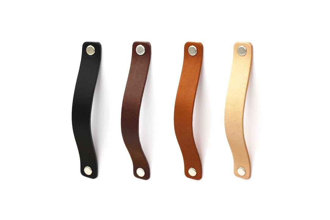 Leather Handles, Leather Drawer Pulls, Leather Pulls, Leather Knobs ...