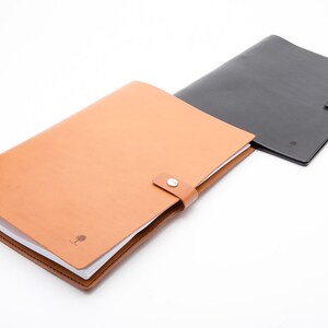 Leather Notes Cover, Leather Notebook A4, 9x12,4 In, Notebook Cover ...