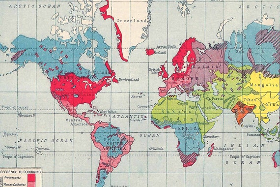 5 World Religions Map
