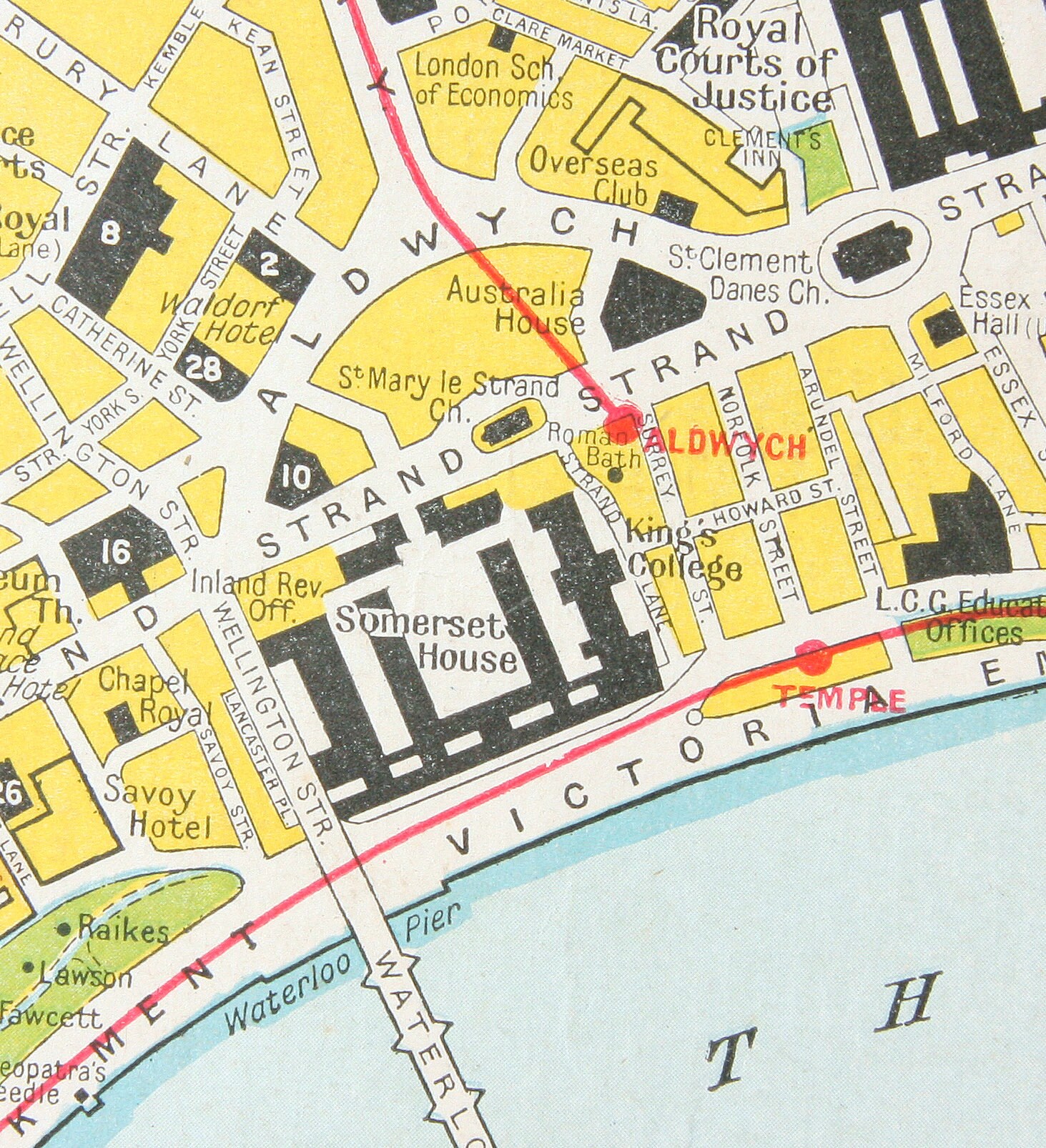 Antique Map of London Detailed 1920s Art Map Vintage Map Gifts Framing ...