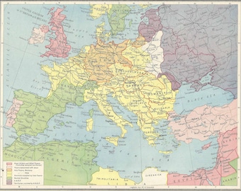 1940s Europe Maps - Etsy