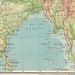 Vintage Map of India 1940s Vintage Map of India, Pakistan, Burma Wall ...