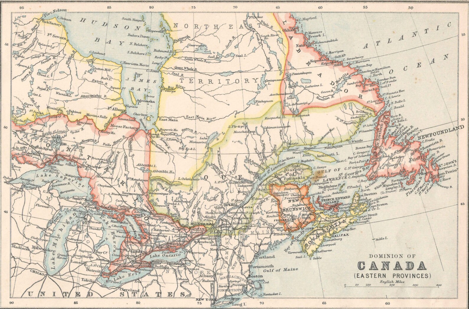 Canada 1800s Antique Home Decor Antique Vintage Prints Old Maps Quebec ...