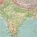 Vintage Map of India 1940s Vintage Map of India, Pakistan, Burma Wall ...
