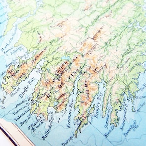 Map of Ireland 1936 Irish Free State, Northern Ireland Art Historical ...