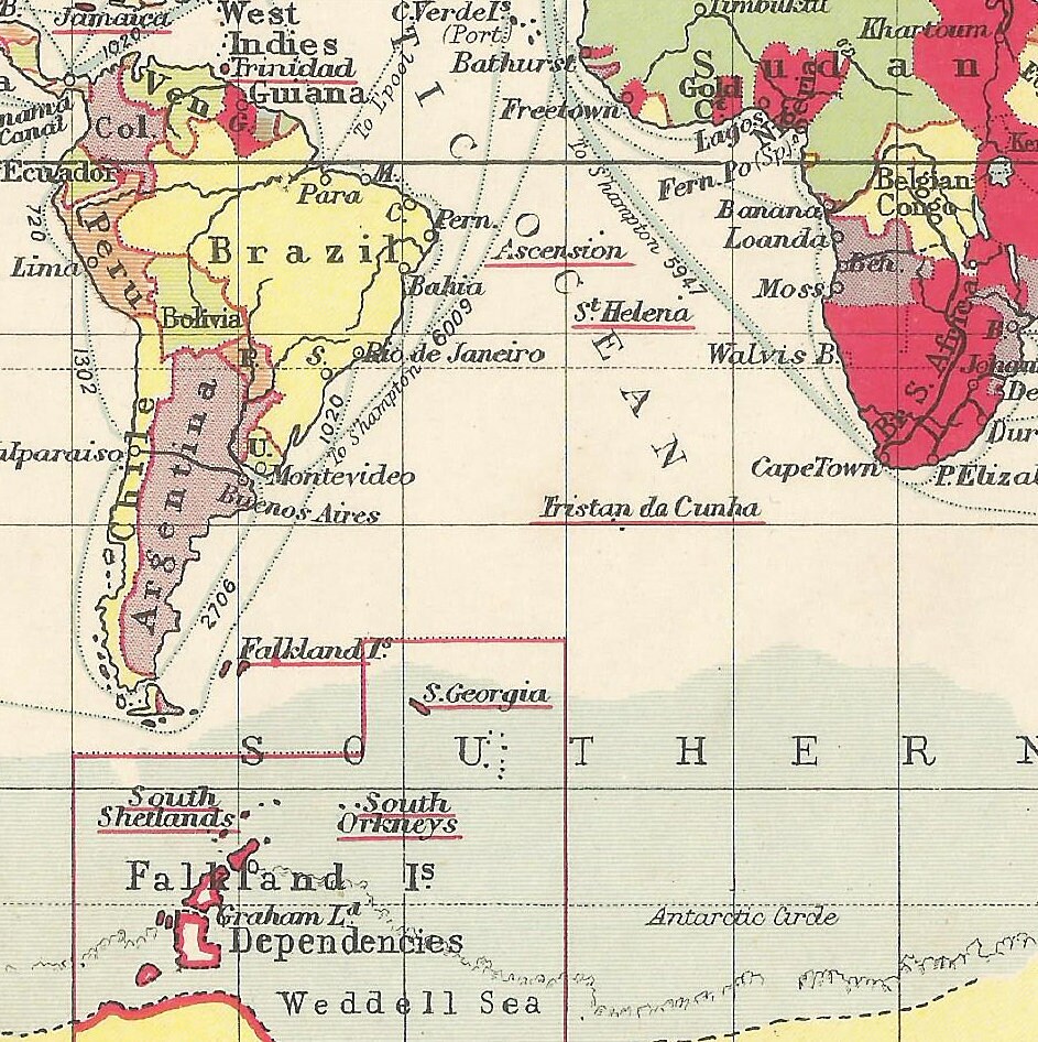 British Empire Map Antique Map 1930s World Map Antique Map Home Decor ...