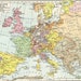 European 1648 Political Map Peace of Westhalia Antique Home Decor ...