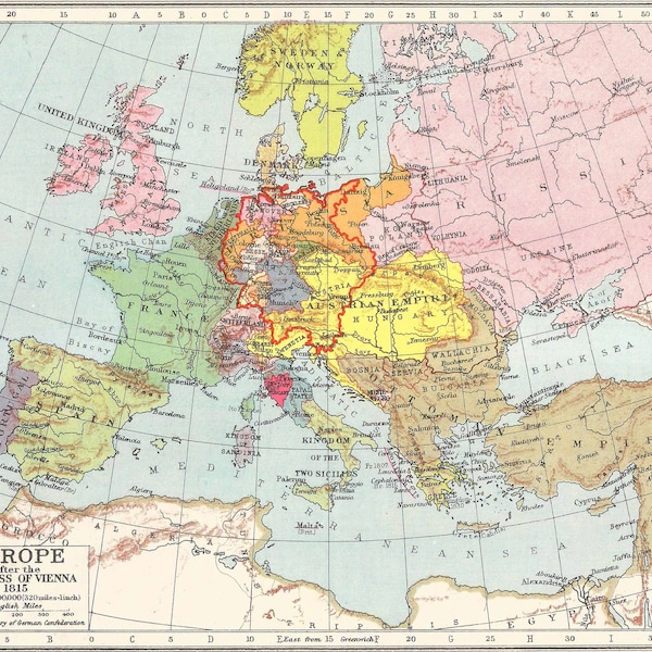 Historic Political Map of the World - Etsy