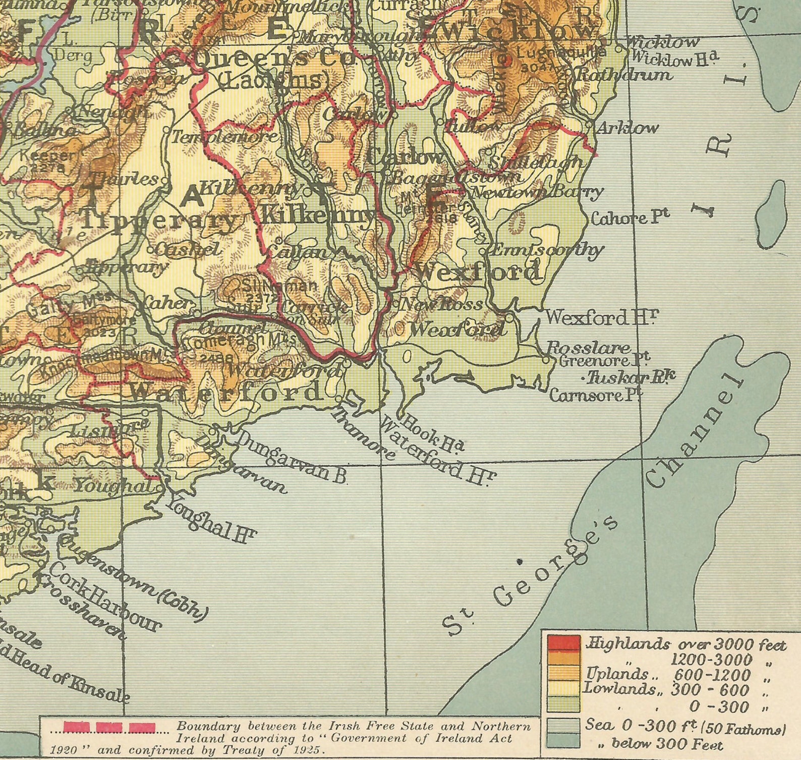 Ireland Map travel adventure maps for home decor irish Vintage | Etsy