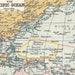 Pacific Ocean Map 1940s Vintage Maps Lithograph Prints Home Decor ...