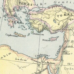 Holy Land Distrabution of Nations After the Flood, the Nations of ...