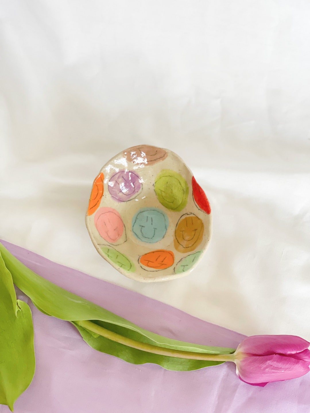 Smiley Face Pinch Dish 2 - Etsy