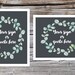 Customised Leafy Chalkboard Sign 8x10 / 11x14 / Chalkboard or White ...