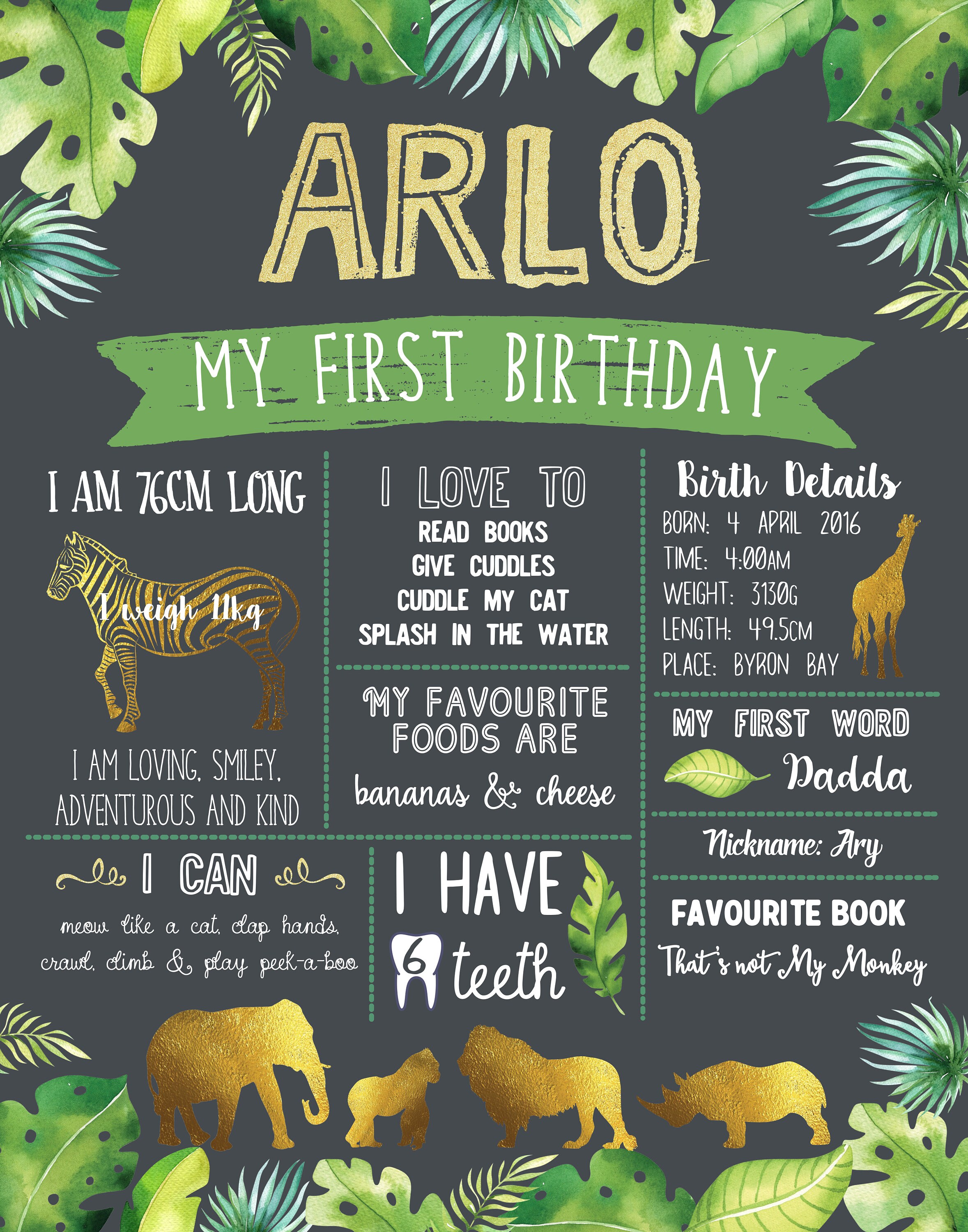 First Birthday Poster Chalkboard Sign Milestone Board - Etsy Australia