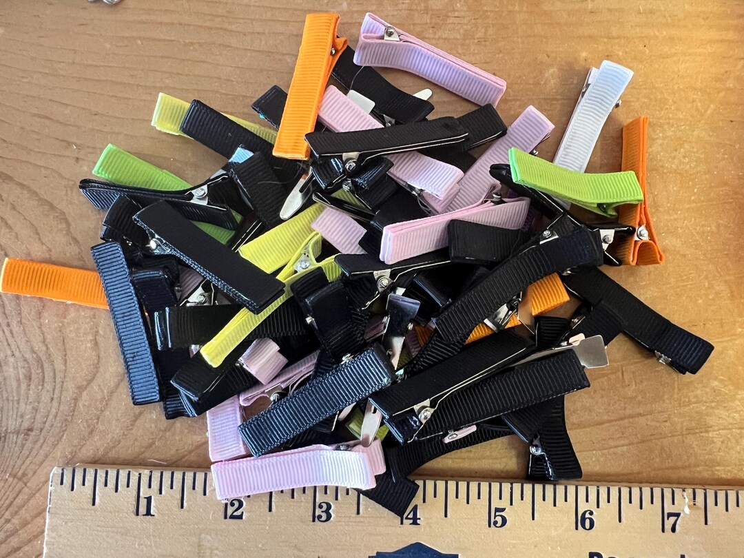 50 Covered Hair Clips for , Baby Hair Clips ,infant Hair Clips - Etsy