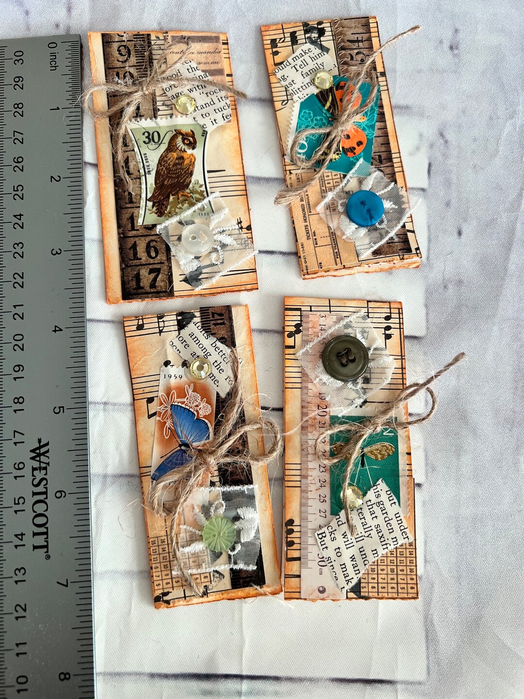 Hidden Paper Clips for Junk Journals Set of 4 - Etsy