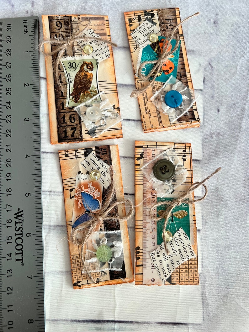 Hidden Paper Clips for Junk Journals Set of 4 - Etsy