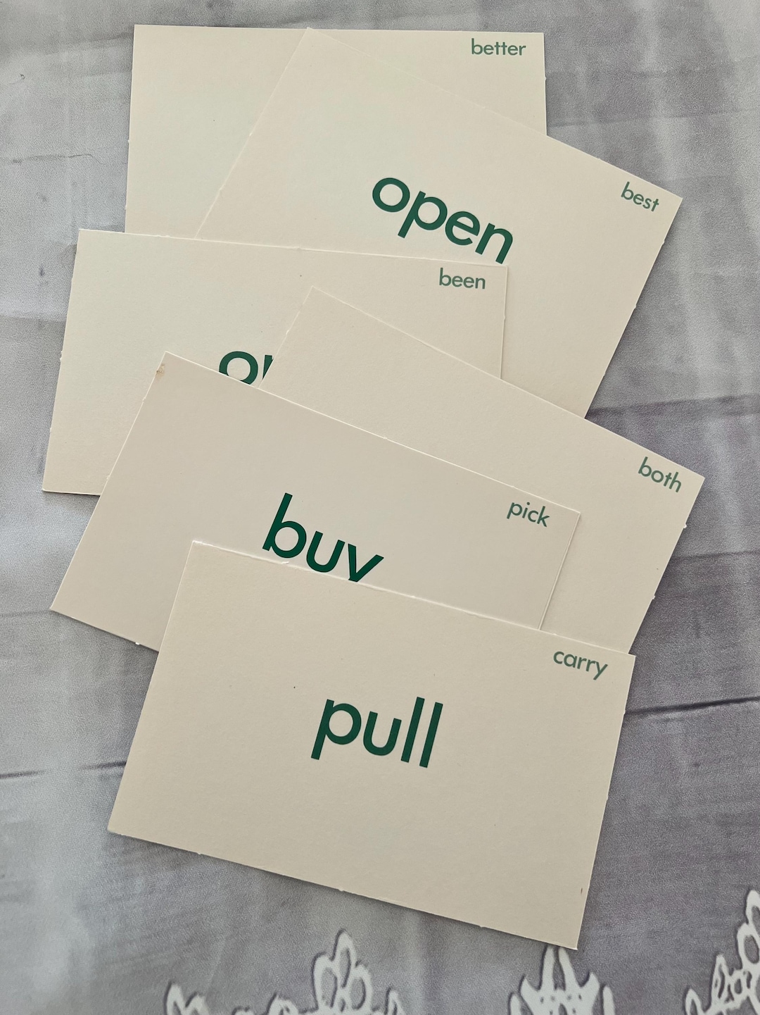 Vintage Word Flash Cards, Set of 6 - Junk Journal Ephemera - Etsy