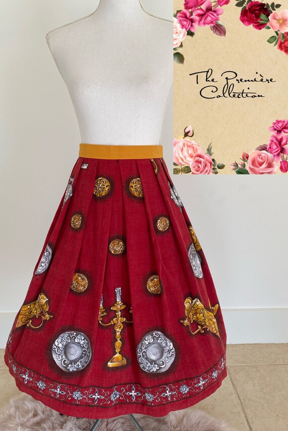 Greek God Vintage Linens Skirt W30 - Etsy