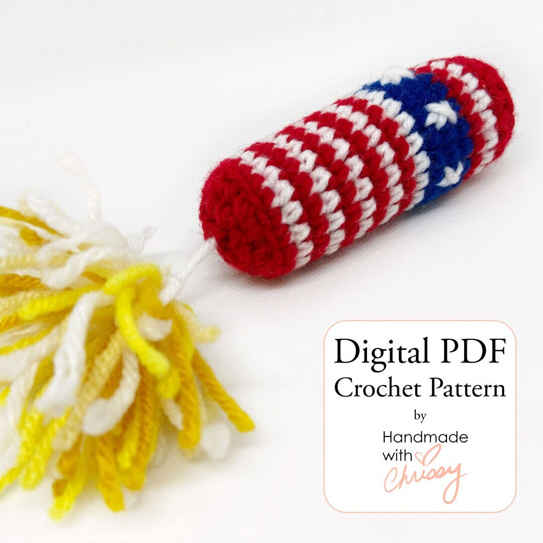Crochet Firecracker Pattern - Instant Digital PDF Download - by ...