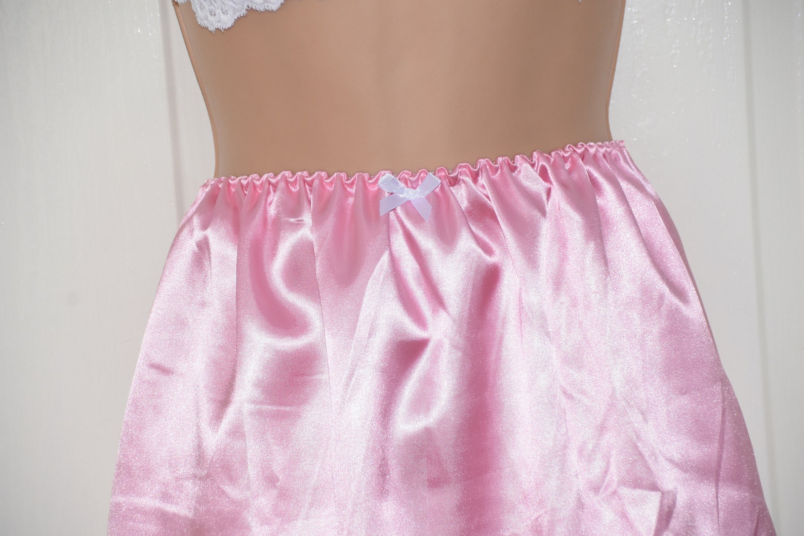 Sissy panty boi double satin skirt / slip for wearing over | Etsy