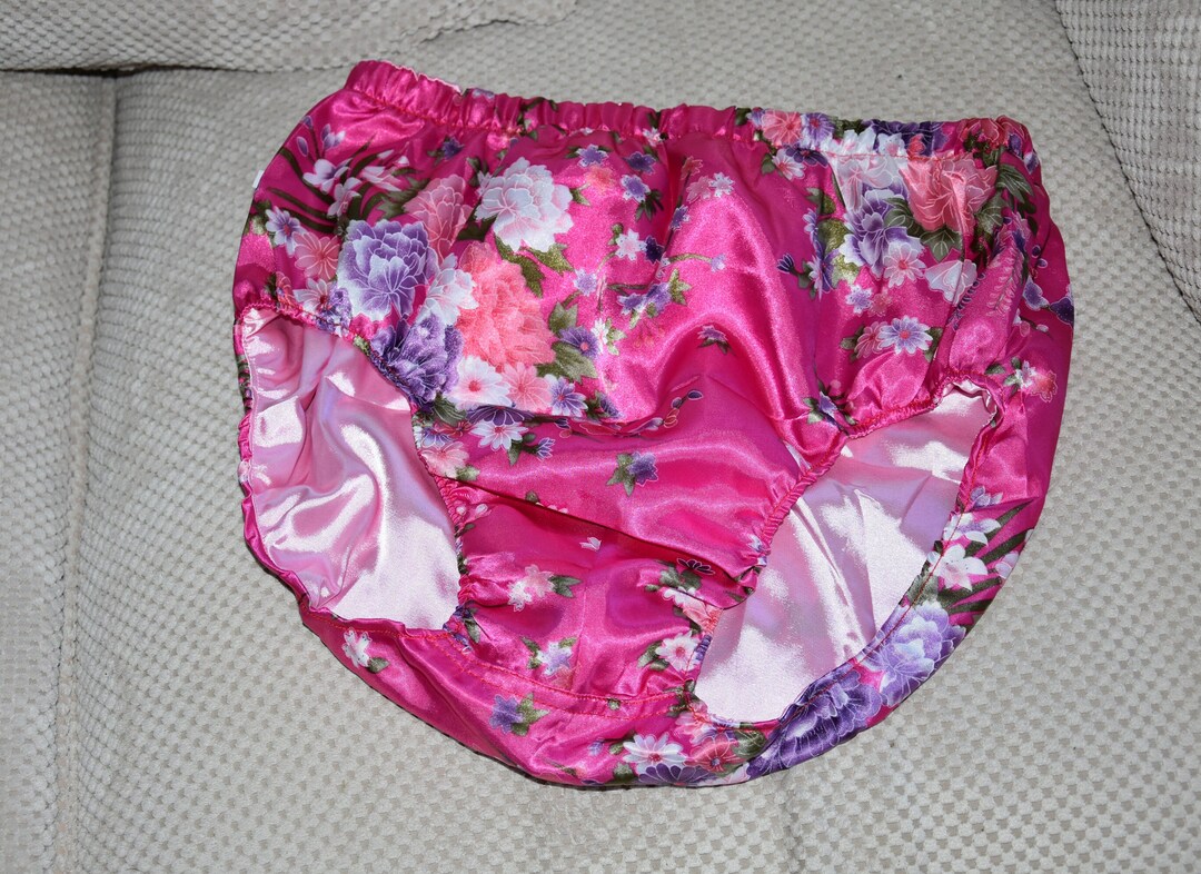 DOUBLE Layered Satin Panties Inside Panties, Waist to 36, Sissy ...