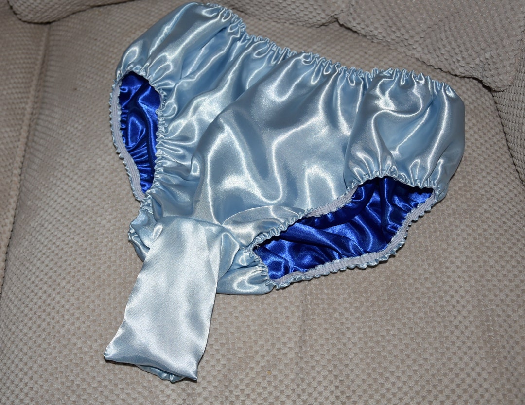 Satin Panties Inside Panties With Silky Male Sleeve Large - Etsy