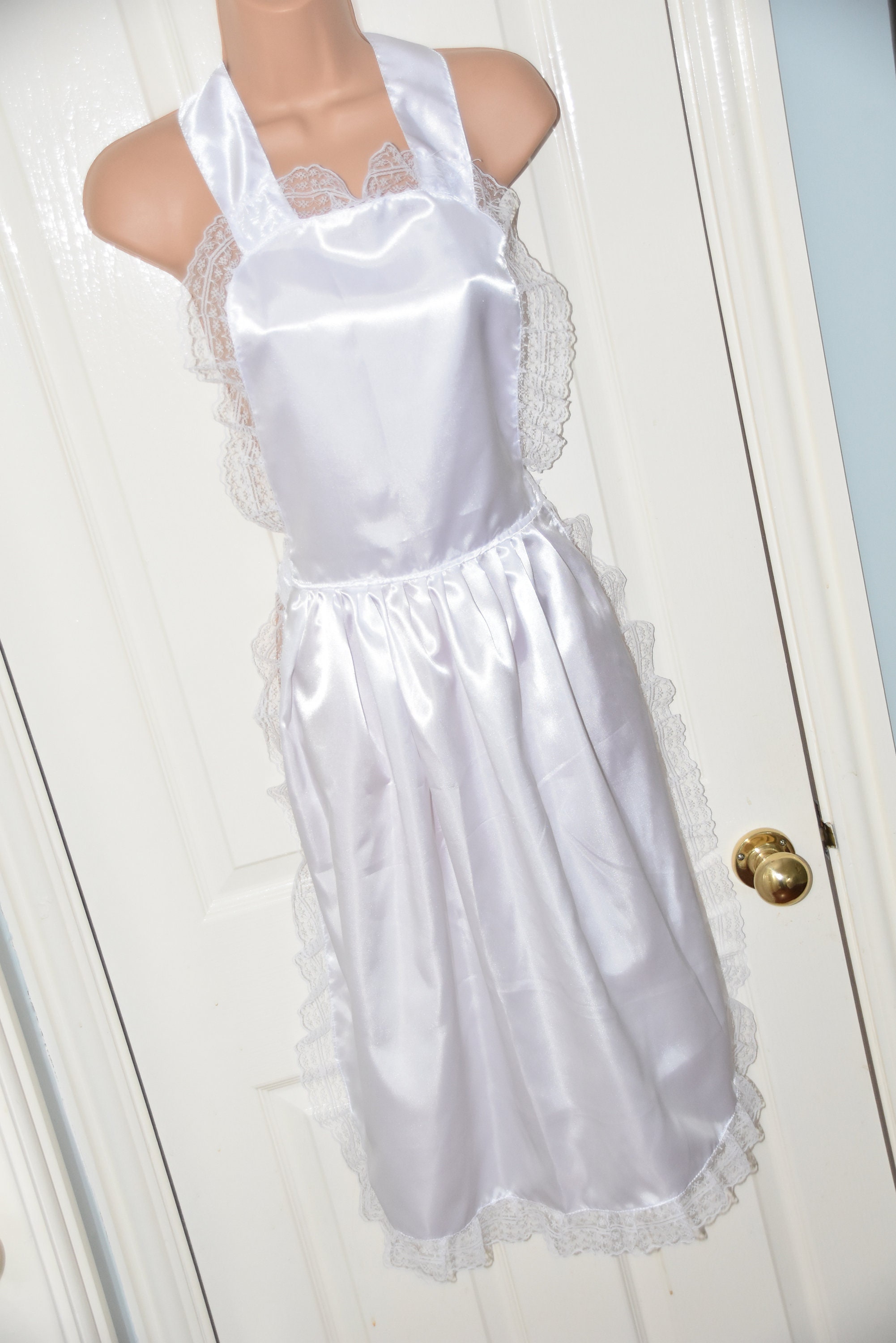 Sissy Boi Maid Satin Pinny Sissy Dessous Fi Etsy