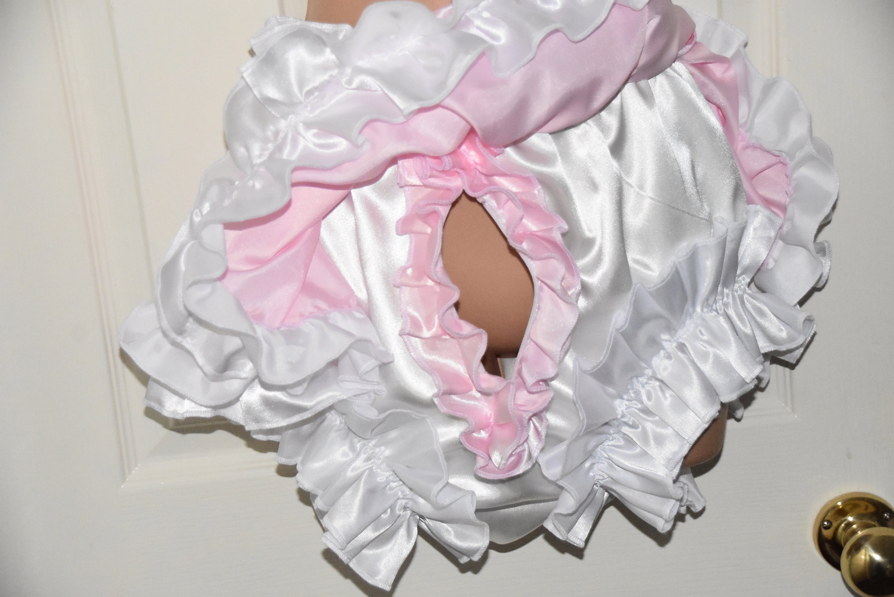 Easy Access Peep Hole Panties In Double Satin Silky Fully Etsy