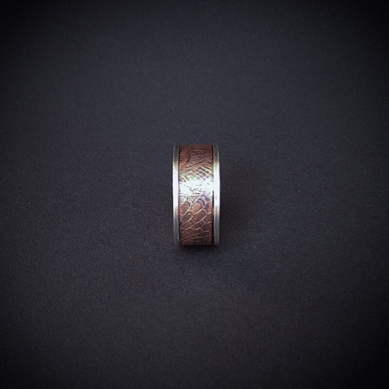 Etched Copper Ring - Etsy