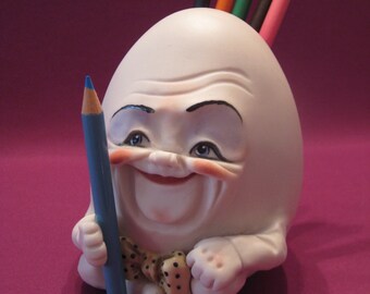 Egg Chair Humpty Dumpty Porcelain Allyson Nagel Original | Etsy