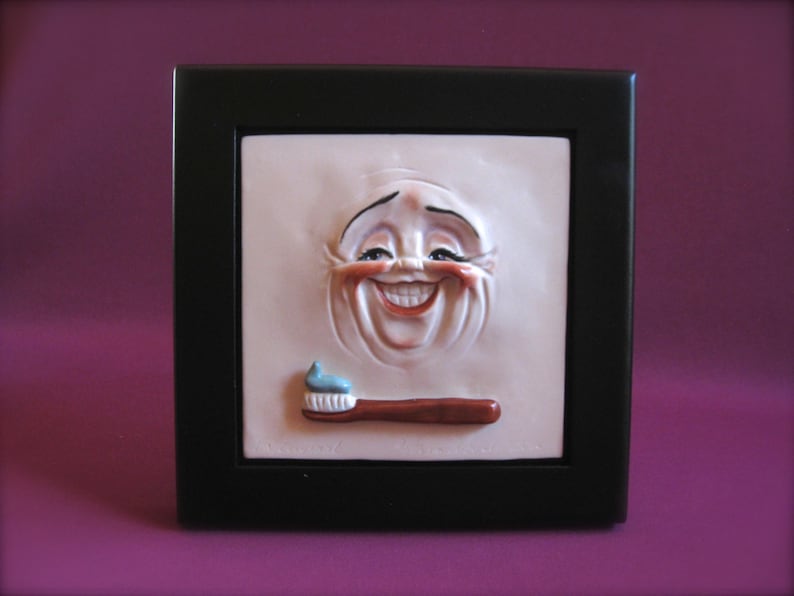 Porcelain Framed Art Tile, Dental Ceramic Bathroom Tile, Sculpture ...