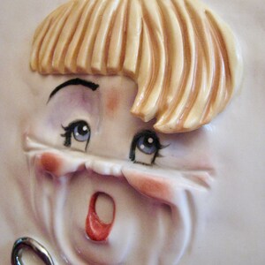 Porcelain Framed Art Tile, Hair Bangs, Barber Scissors, Hair Salon ...