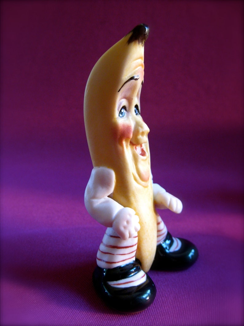 Banana Anthropomorphic, Character, Porcelain Original Allyson Nagel ...
