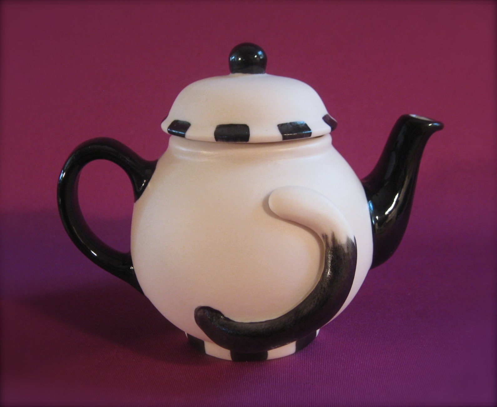 Kit-t-pot Tea Set Kitty Cat Teapot Cup and Saucer Allyson - Etsy