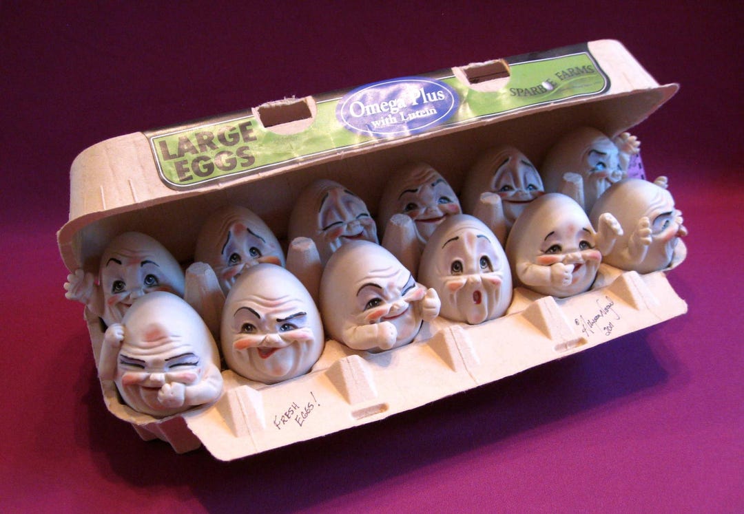 A Dozen Fresh Eggs, Expressions, Egg Carton, Allyson Nagel - A.N ...