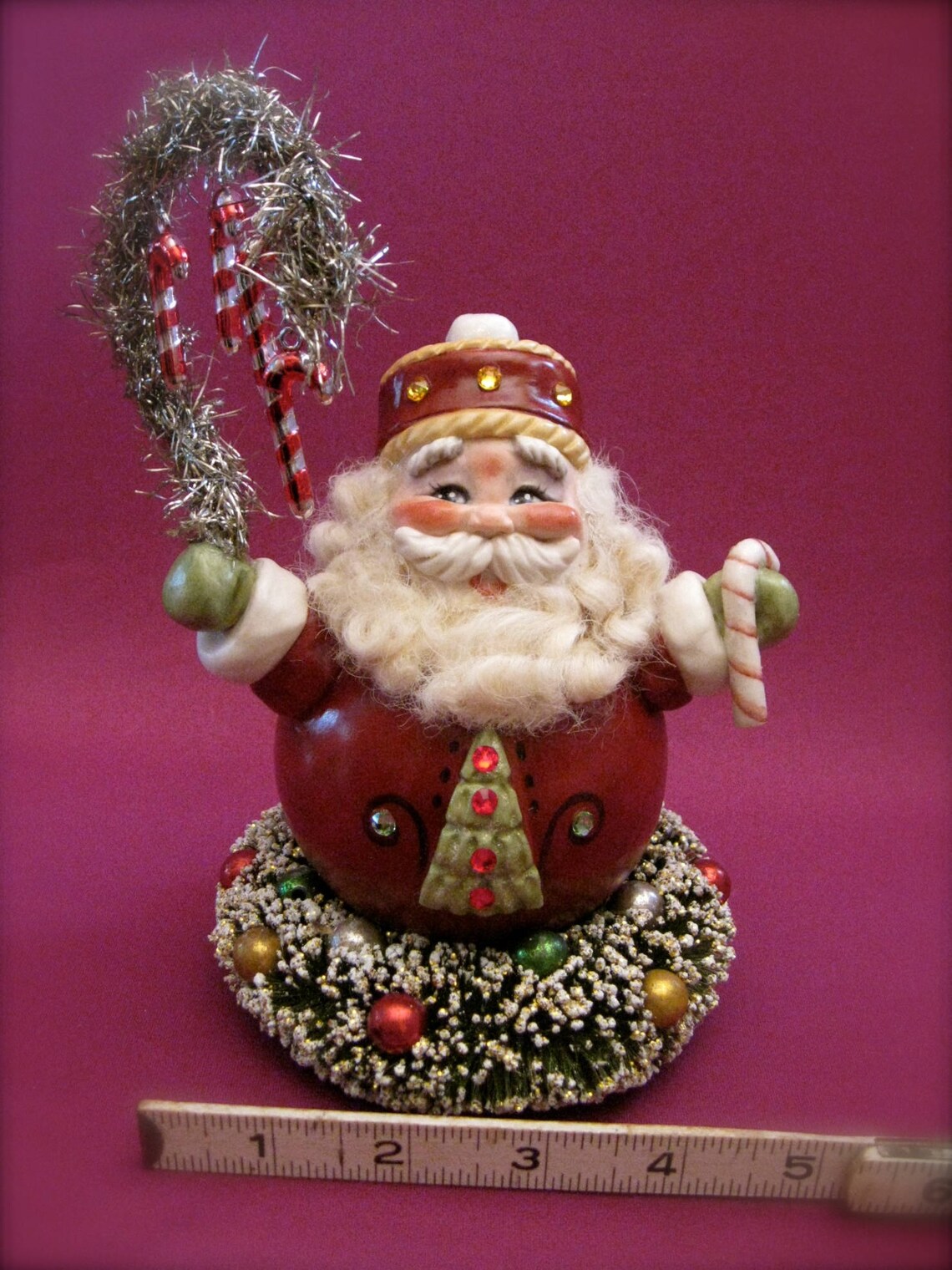 Custom Roly Poly Santa Claus, Candy Cane -- Allyson Nagel - A.N ...
