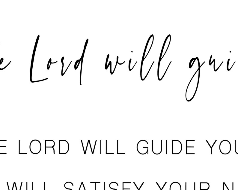 Printable Isaiah 58 11 58:11 Bible Verse print sign poster | Etsy Printable Isaiah 58 11 58:11 Bible Verse print sign poster | Etsy